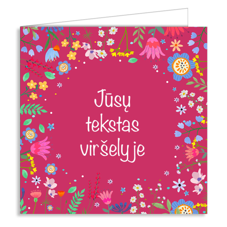 Padėkos atvirukai - Beatričės Gėlių Namai